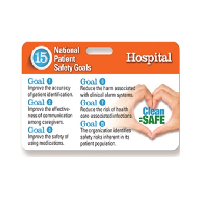 RUSH PRODUCT LINE: NPSG-30 -Badge, National Patient Safety Goals